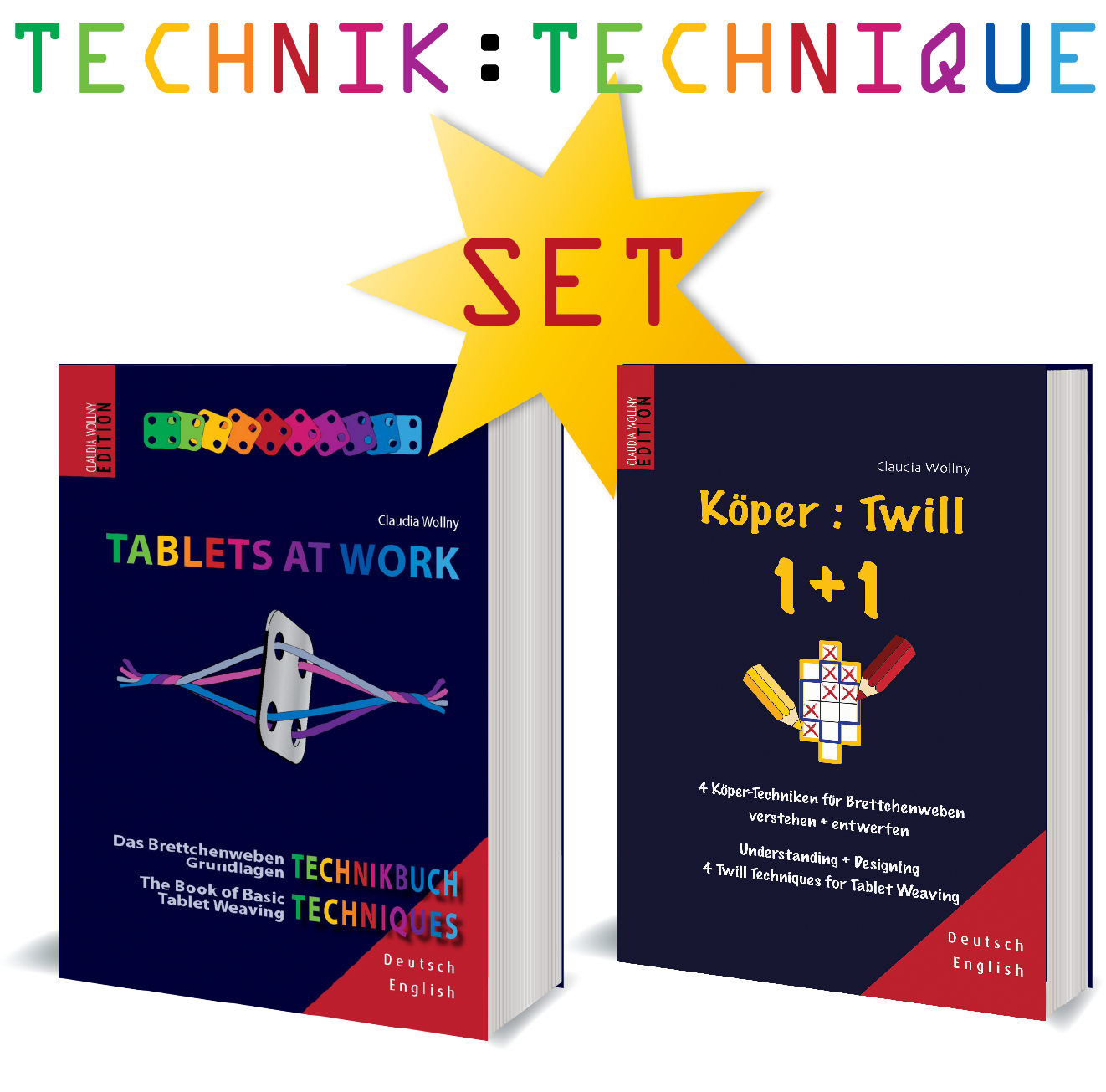 Claudia Wollny Edition - TECHNIQUE Set : Tablets at Work and Twill 1+1